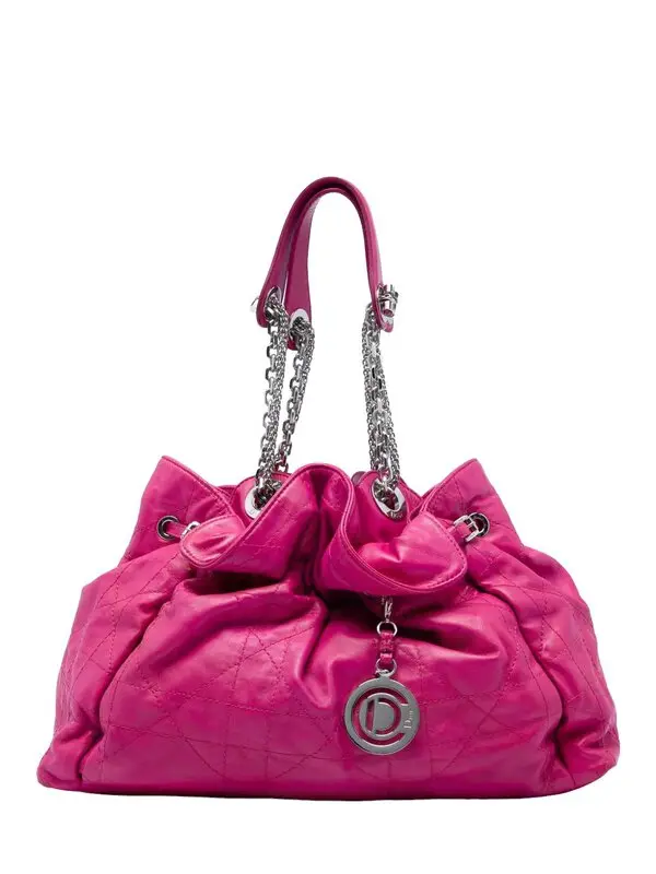 Dior Lambskin Cannage Le Trente Tote Bag - Pink