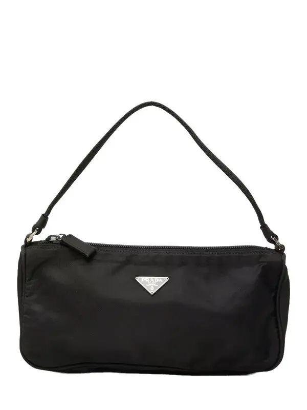 Prada Tessuto Pochette Shoulder Bag - Black