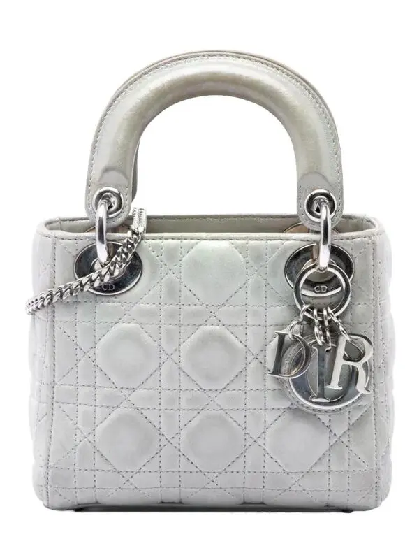 Dior Mini Lady Satchel - Silver