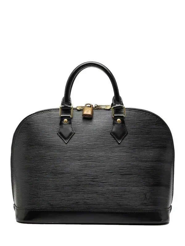 LOUIS VUITTON Epi Alma Pm Handbag - Black