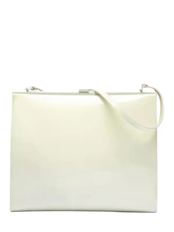 Saint Laurent Vinyl Shoulder Bag - White