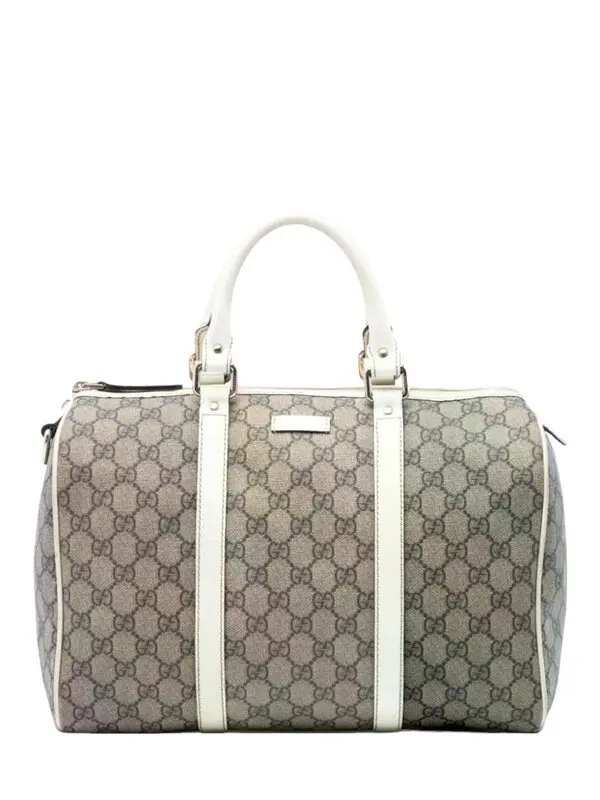 Gucci Gg Supreme Joy Boston Bag - White