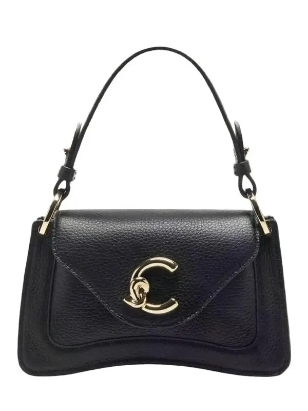 COCCINELLE Logo Plaque Tote Bag - Black