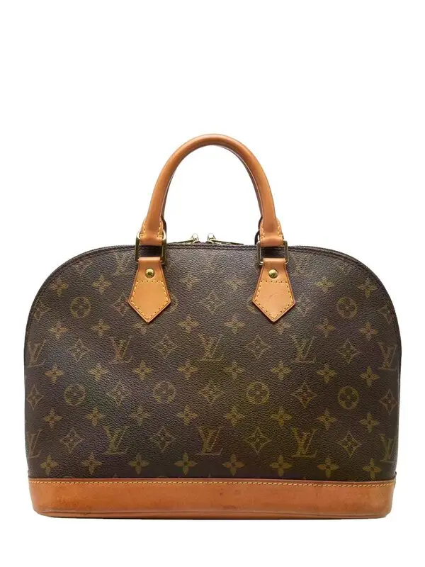 LOUIS VUITTON Monogram Alma Pm Handbag - Brown