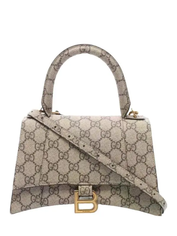 Gucci The Hacker Project Gg Supreme Hourglass Satchel - Neutrals