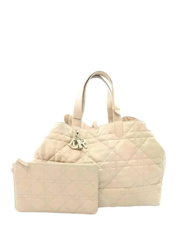 Dior Macrocannage Tote Bag - Neutrals