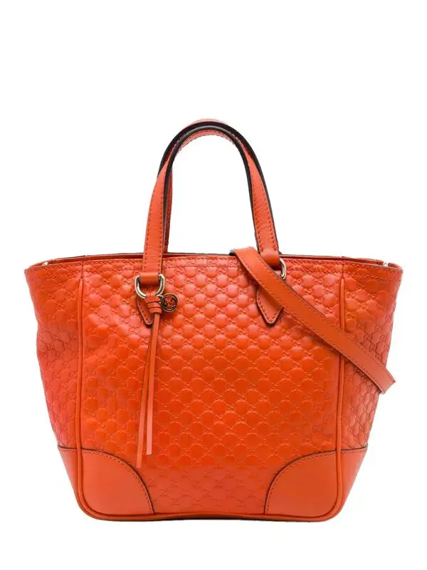 Gucci Small Microssima Bree Satchel - Orange