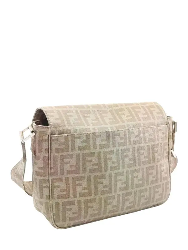 Fendi Zucca Coated Canvas Crossbody Bag - Neutrals