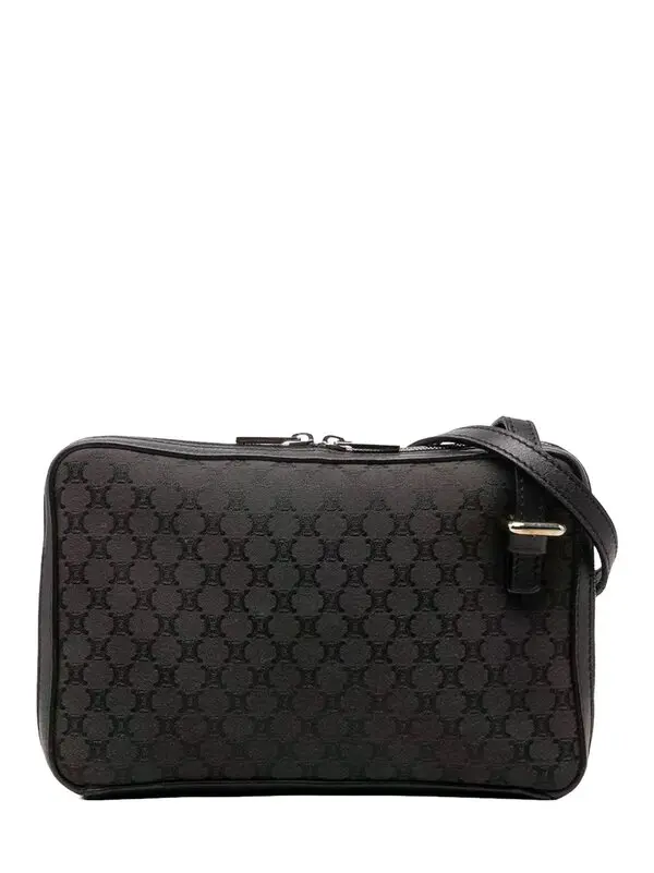 Celine Macadam Canvas Messenger Bag - Black