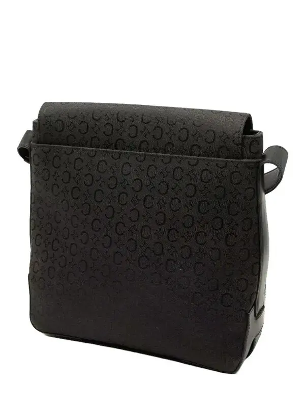 Celine Macadam Canvas Shoulder Bag - Black