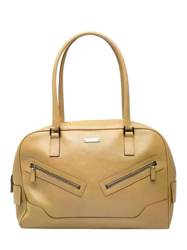 Gucci Calfskin Handbag - Brown