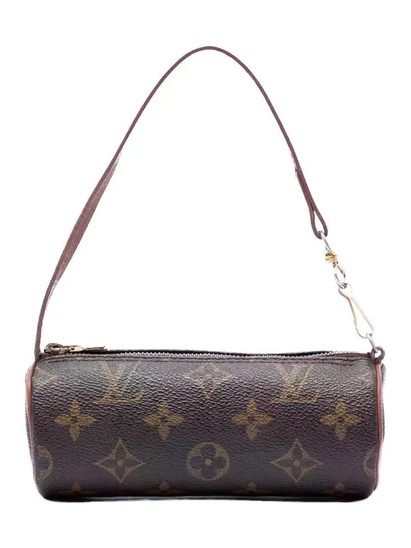 LOUIS VUITTON Monogram Papillon Pochette Handbag - Brown