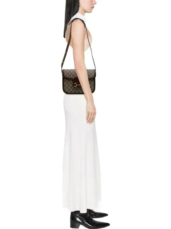 Gucci 1955 Horsebit Shoulder Bag - Neutrals
