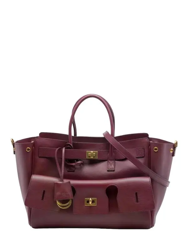 Balenciaga Bel Air Carry All Tote Satchel - Red