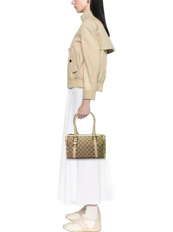 Gucci Gg Canvas Abbey D-ring Boston Bag - Neutrals