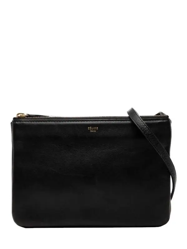 Celine 2013 Lambskin Trio Crossbody Bag - Black