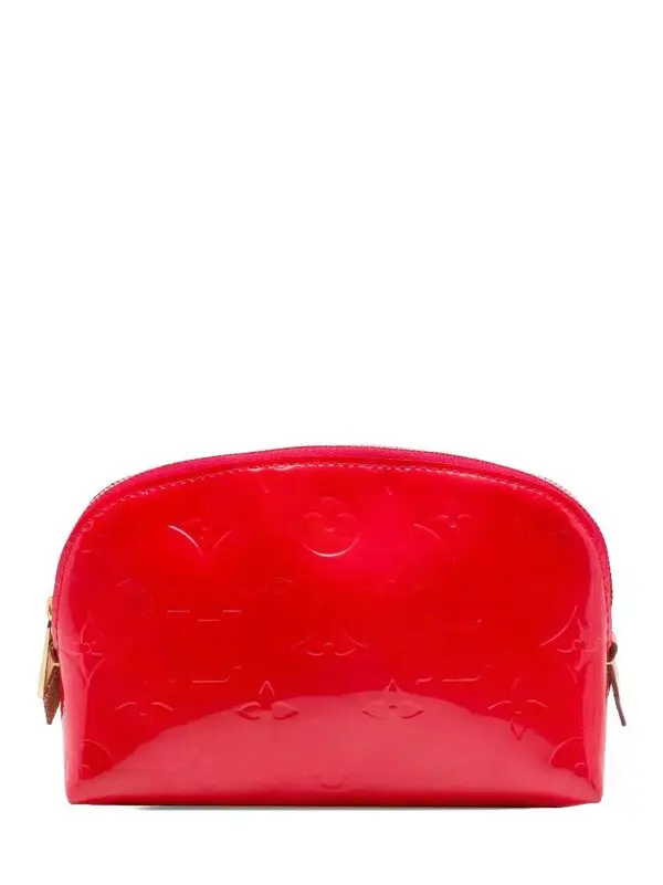 LOUIS VUITTON Monogram Vernis Cosmetic Pouch - Red