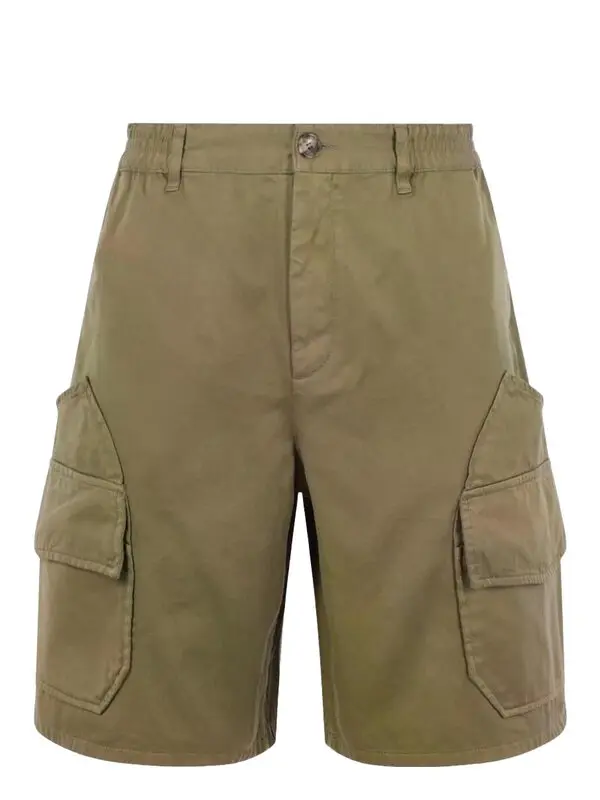 Loewe Cargo Cotton Shorts - Green
