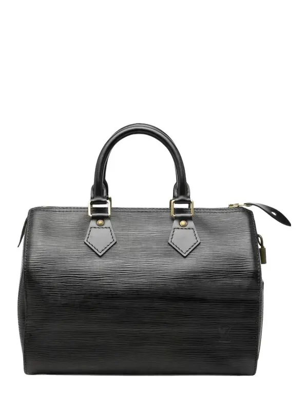 LOUIS VUITTON Epi Speedy 25 Boston Bag - Black