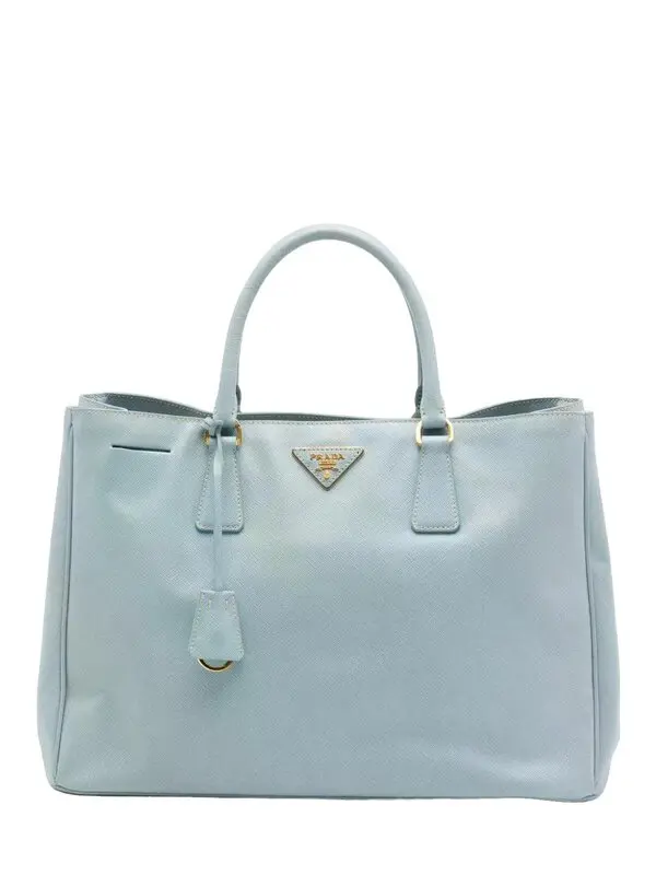 Prada Saffiano Lux Galleria Satchel - Blue