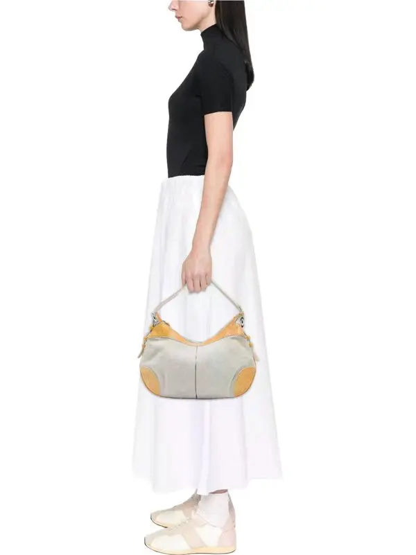 Celine 2007 Macadam Denim Hobo Bag - Blue