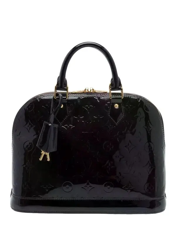LOUIS VUITTON Monogram Vernis Alma Pm Handbag - Purple
