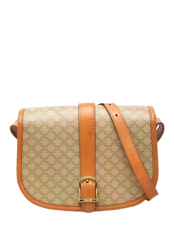 Celine 1993 Macadam Coated Canvas Crossbody Bag - Neutrals