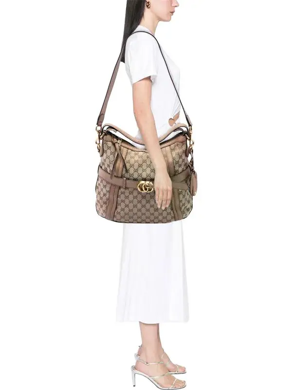 Gucci Gg Canvas Running Satchel - Neutrals