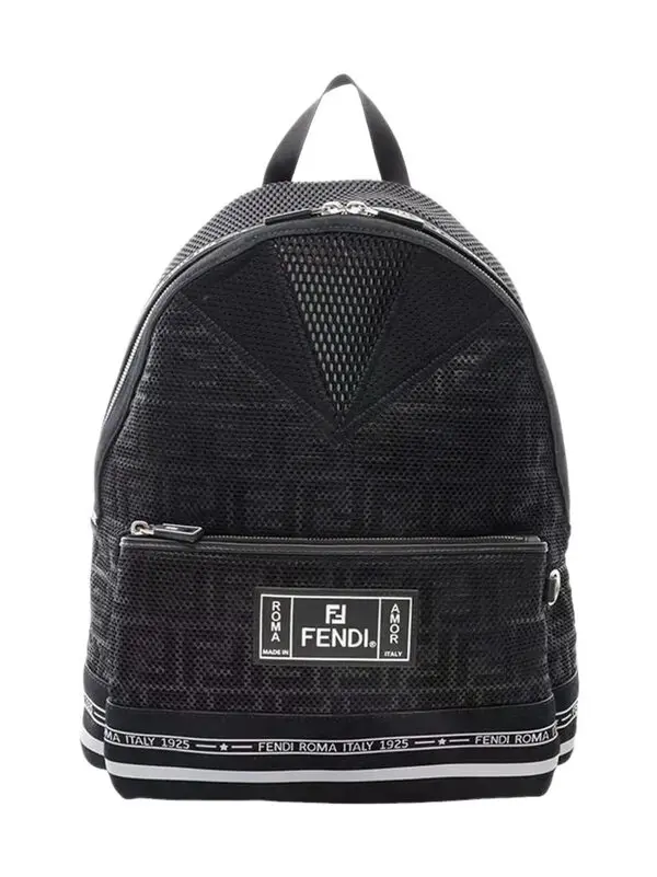Fendi Zucca Mesh Backpack - Black
