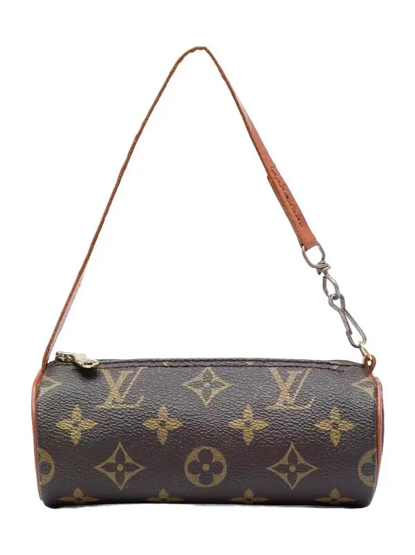 LOUIS VUITTON Monogram Canvas Papillon Pochette Handheld Bag - Brown
