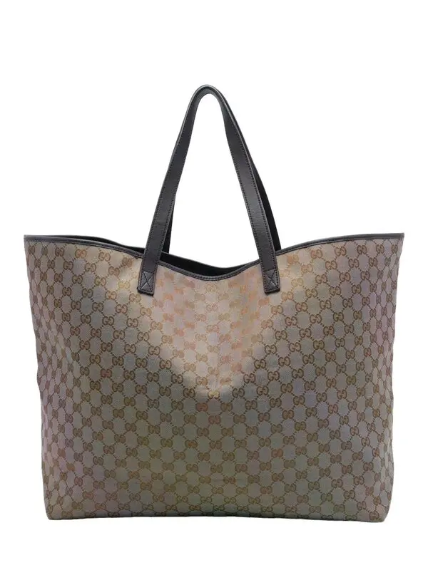 Gucci Gg Canvas Tote Bag - Grey