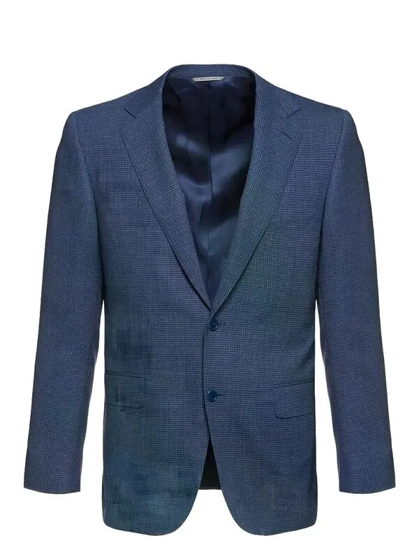 Canali Impeccabile Micro-check Suit - Blue
