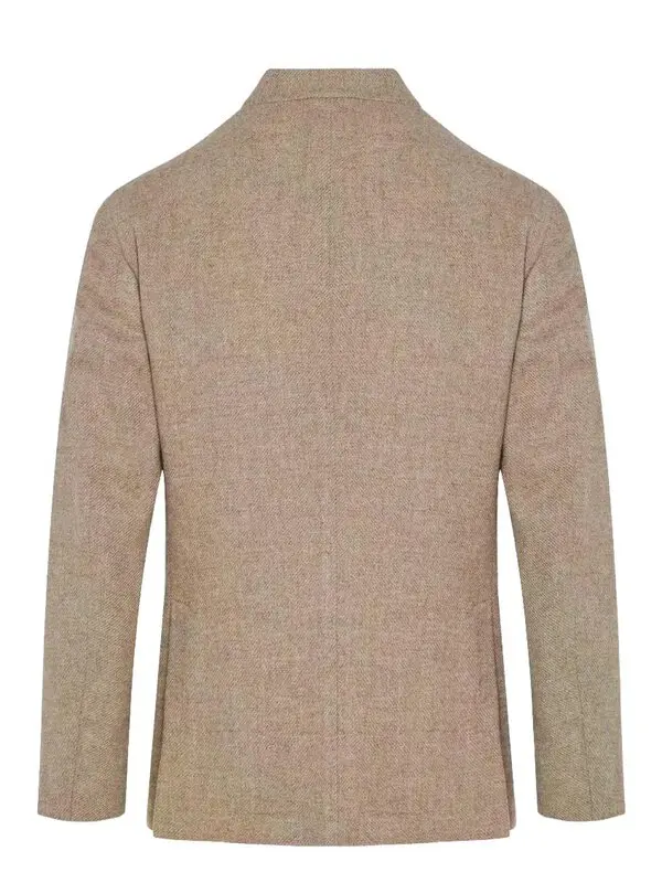 Boglioli Mandarin-collar Button-up Jacket - Neutrals