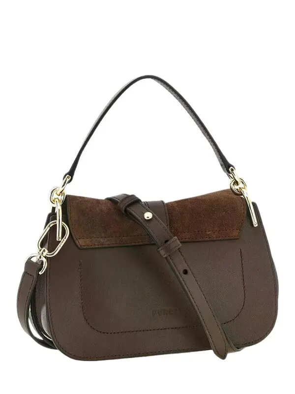 Furla Flow Arco Buckle Tote Bag - Brown