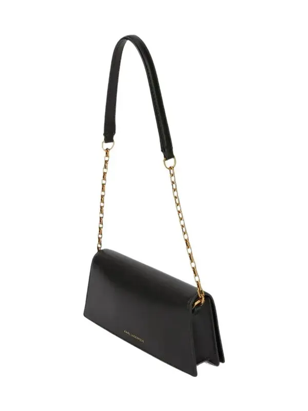 Karl Lagerfeld Mini K/autograph Flap Shoulder Bag - Black