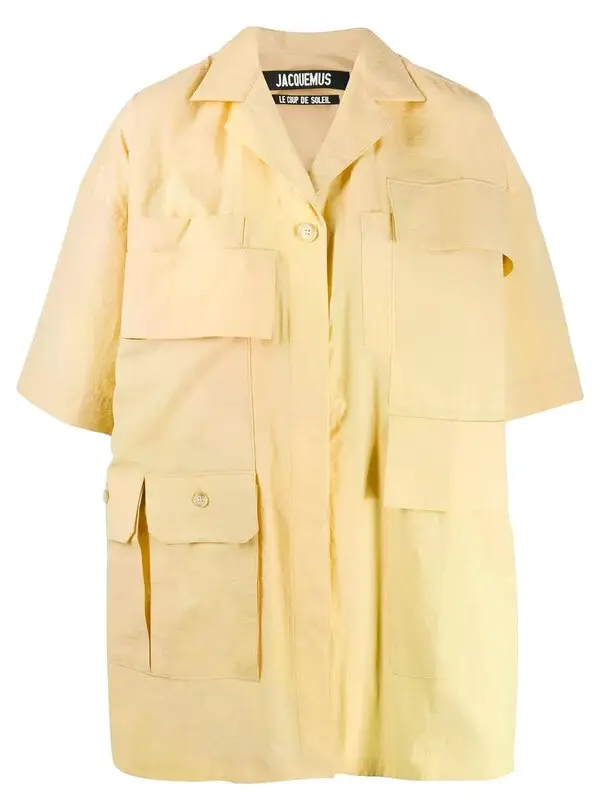 Jacquemus Vallon Boxy Shirt Dress - Yellow