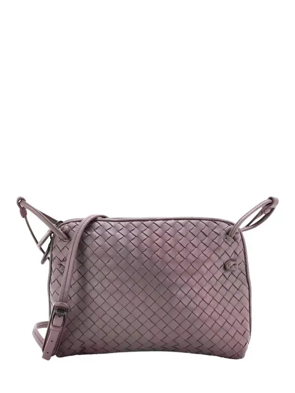 Bottega Veneta Nodini Intrecciato Nappa Small Crossbody Bag - Purple