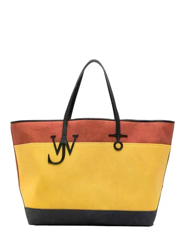 JW Anderson Tote Bag With Logo Pendant - Yellow