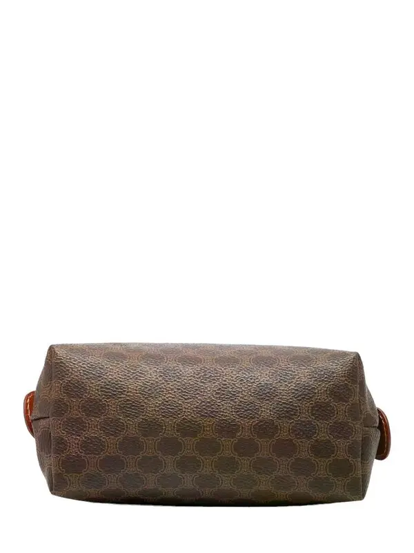 Celine Macadam Coated Canvas Pouch - Brown