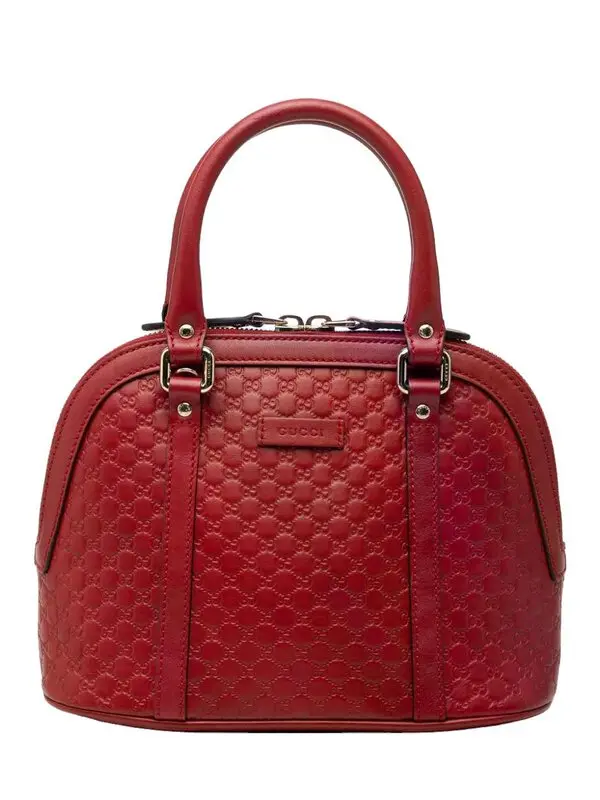 Gucci Microguccissima Dome Satchel - Red