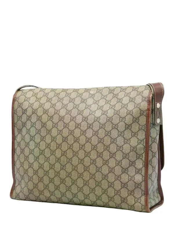 Gucci Gg Supreme Web Messenger Bag - Neutrals