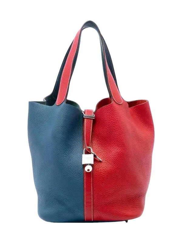 Hermès 2013 Clemence Picotin Lock 26 Handbag - Blue