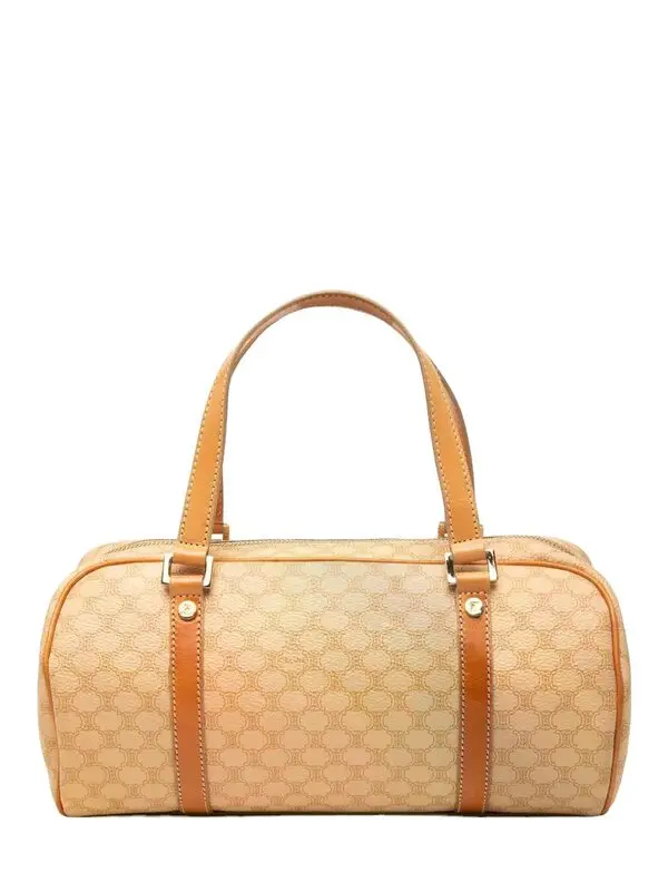 Celine Macadam Coated Canvas Handbag - Neutrals