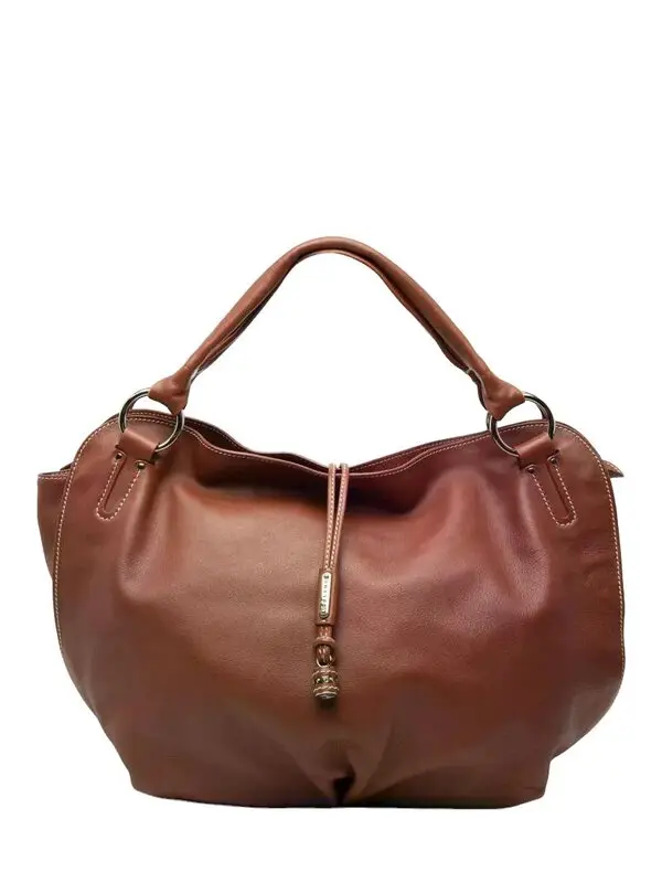 Celine 2007 Calfskin Bittersweet Hobo Bag - Brown