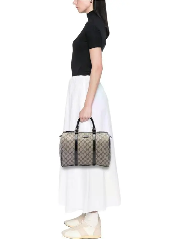 Gucci Medium Gg Supreme Joy Boston Bag - Neutrals