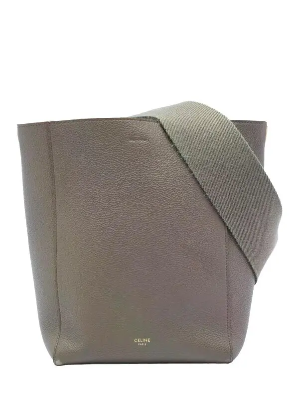 Celine Soft Grained Calfskin Bucket Bag - Grey