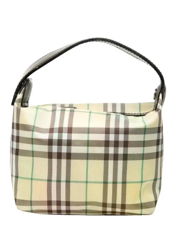 Burberry Mini House Check Canvas Handbag - Yellow