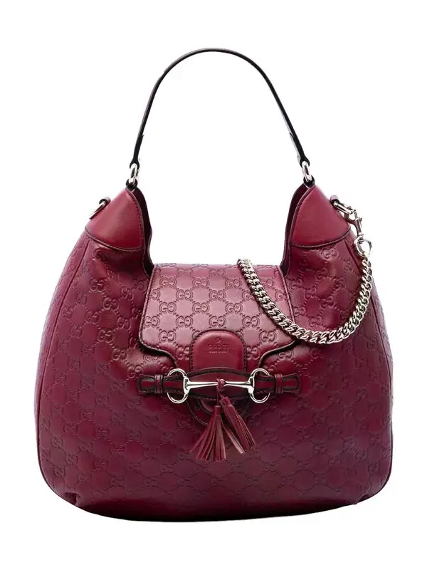 Gucci Medium Emily Flap Satchel - Red