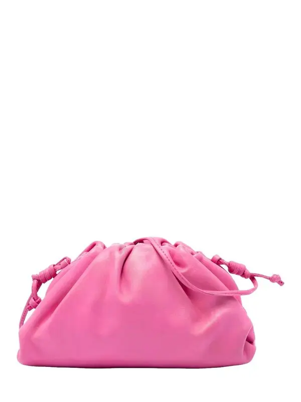 Bottega Veneta Lambskin The Mini Pouch Crossbody Bag - Pink