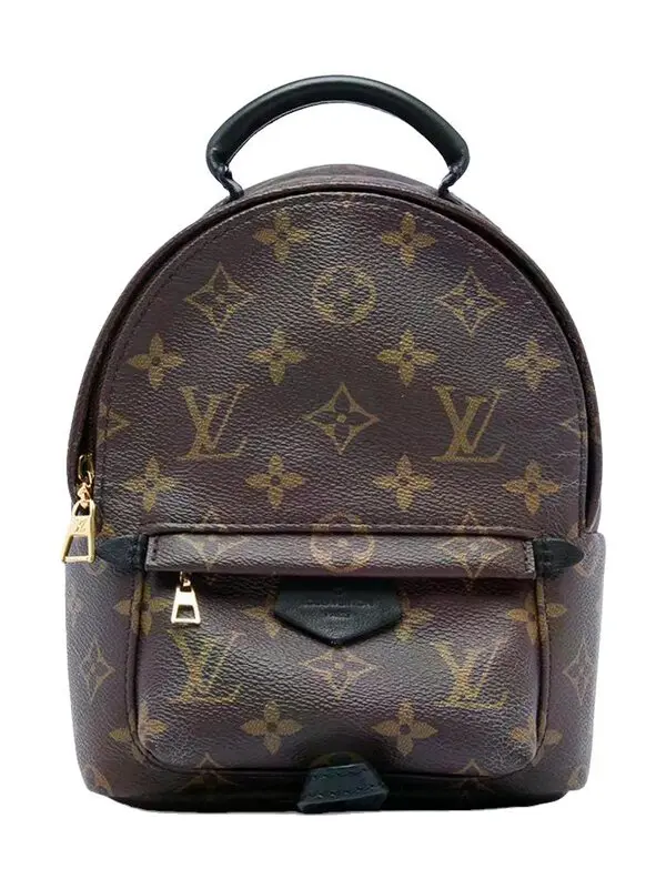 LOUIS VUITTON Monogram Mini Palm Springs Backpack - Brown